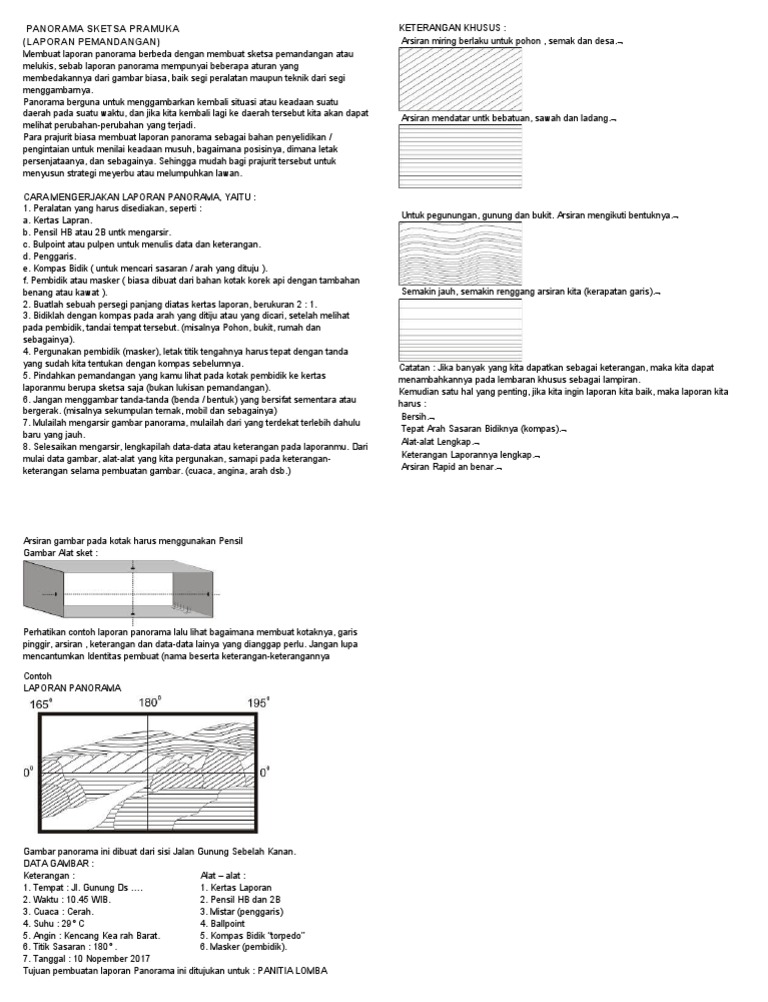 Panorama Sketsa Pramuka | PDF