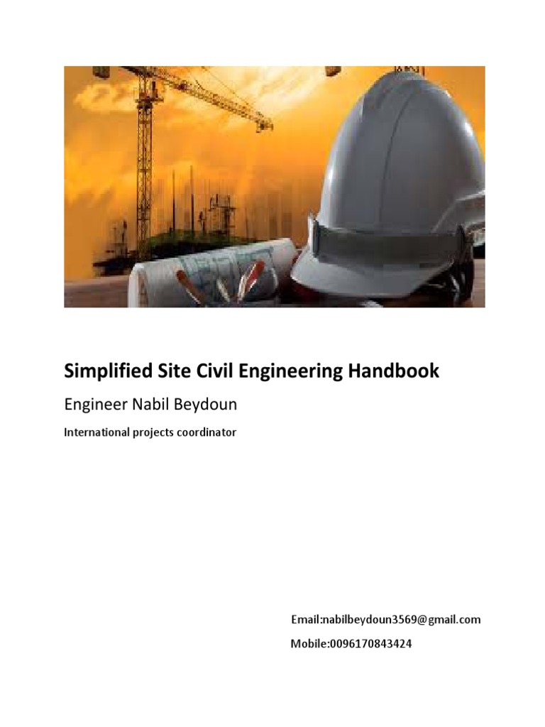 Simplified Site Construction Handbook (NB) | PDF | Concrete | Masonry