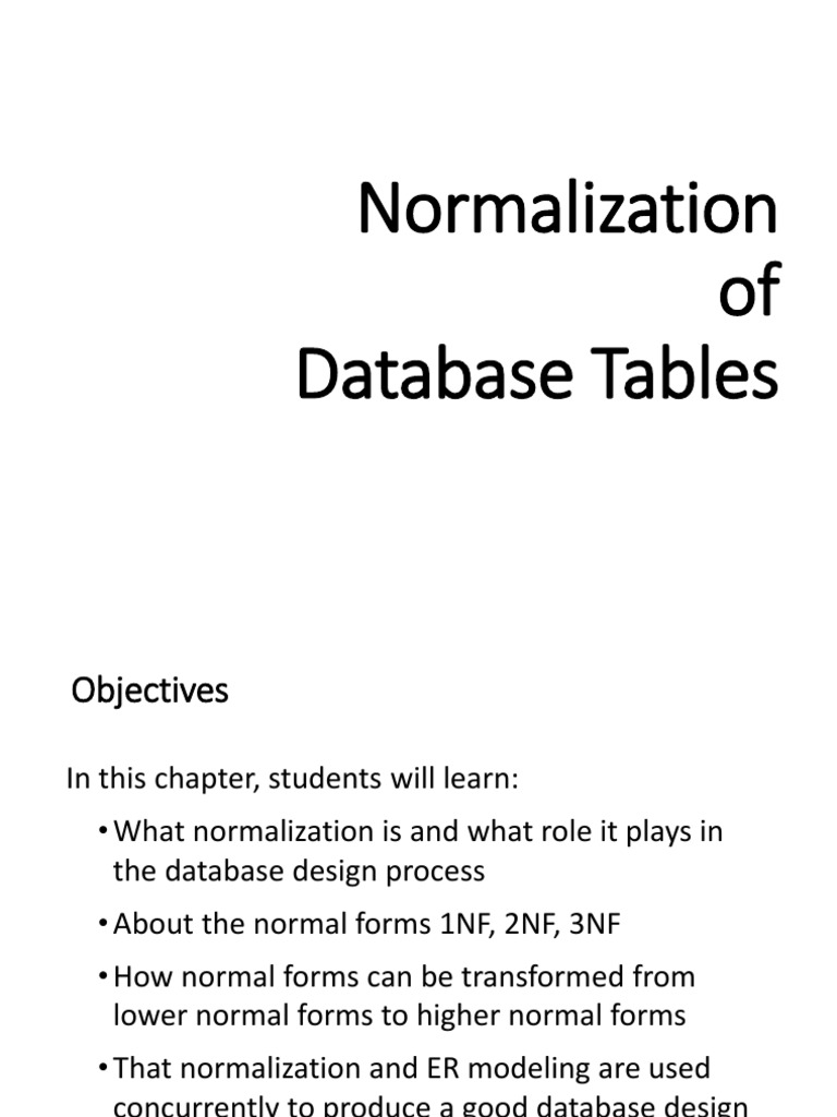 Data Normalization | PDF | Database Design | Databases