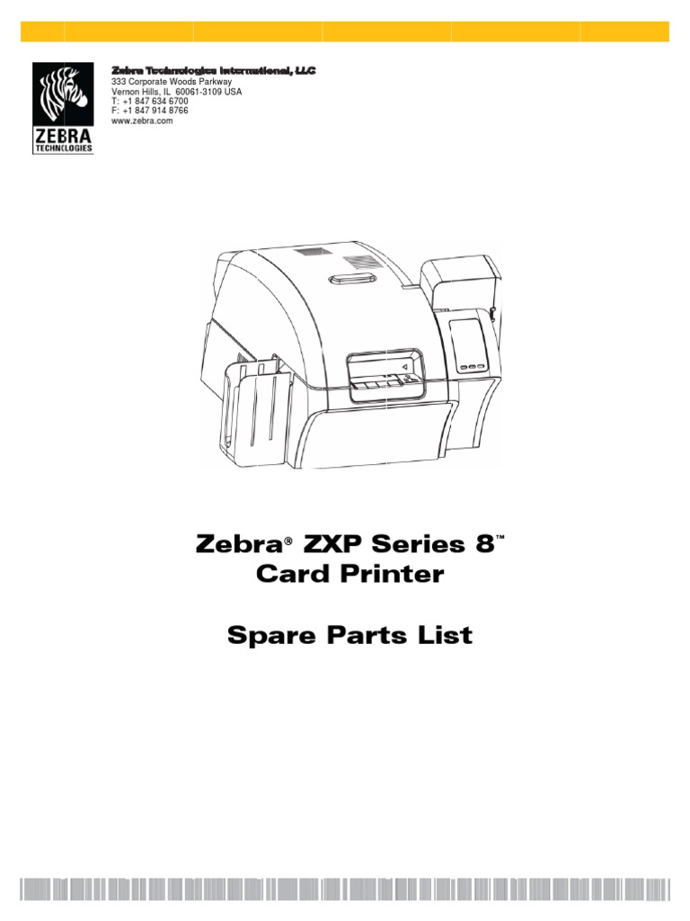 ZXP Series 8 Spare Parts List v4.00 | PDF | Electrical Engineering ...