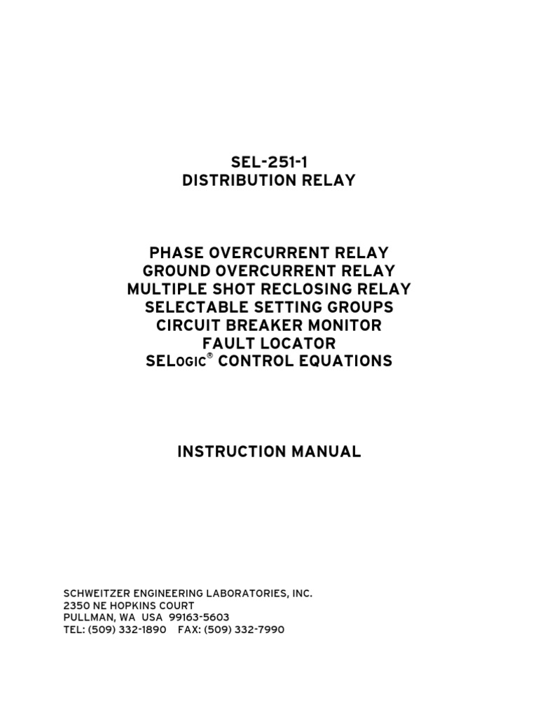 Sel 251-1 | PDF | Computer Science | Equipment