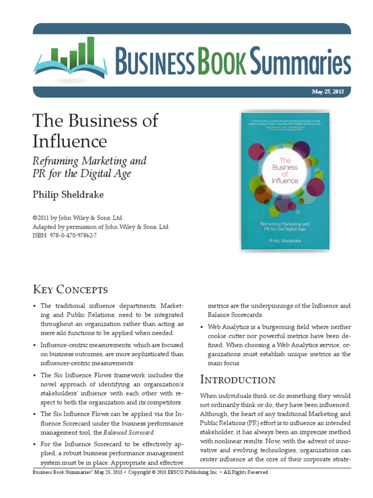 The Business of Influence | PDF | Marketing | World Wide Web