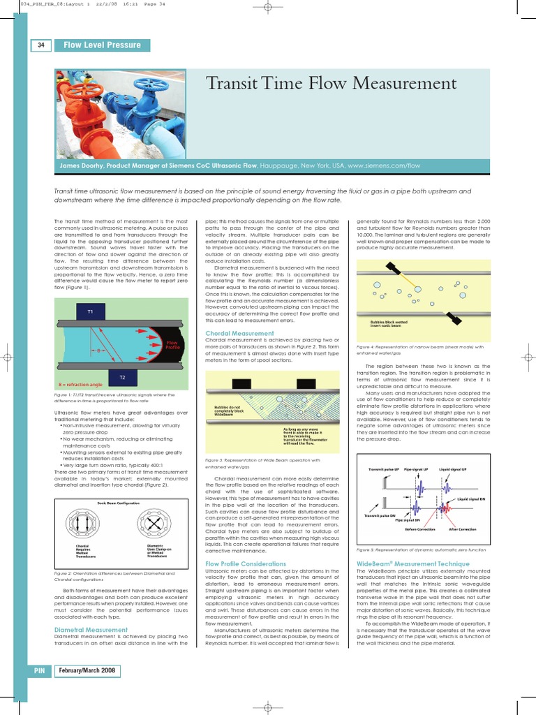 Diametral & Chordal Measurement | PDF | Flow Measurement | Fluid Dynamics