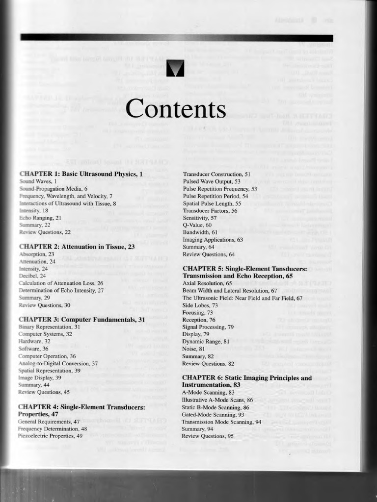 Ultrasound Physics and Instrumentation - Klein | PDF
