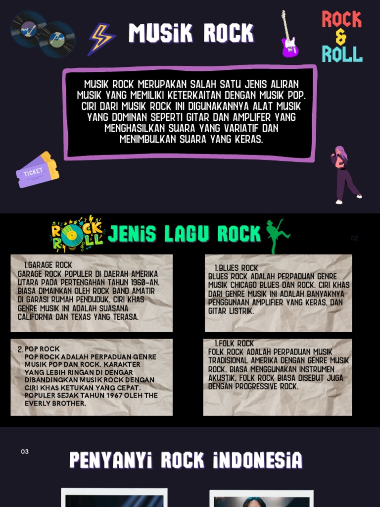 Presentasi Musik Rock | PDF