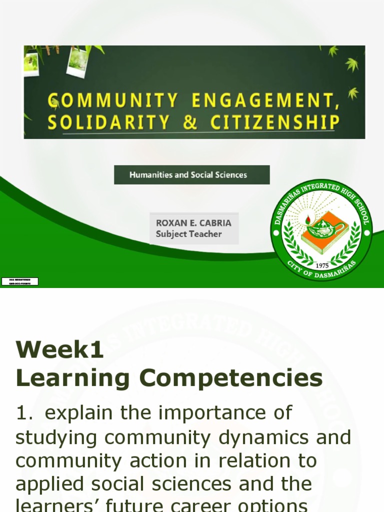CESC PPT1 B For Students | PDF | Community | Empowerment