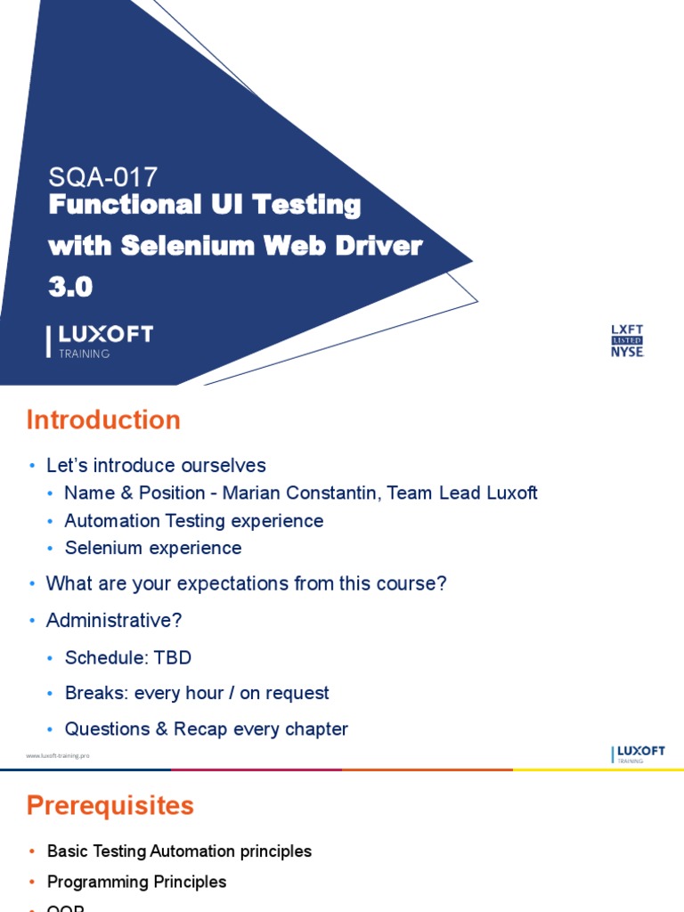 Selenium WebDriver 3x (Java) | PDF | Selenium (Software) | Systems Engineering