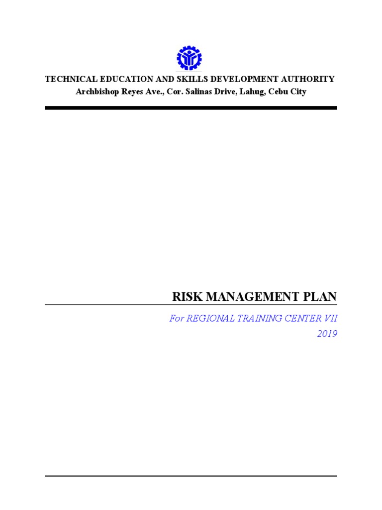 Risk Management Plan for RTC VII | PDF | Risk Management | Risk