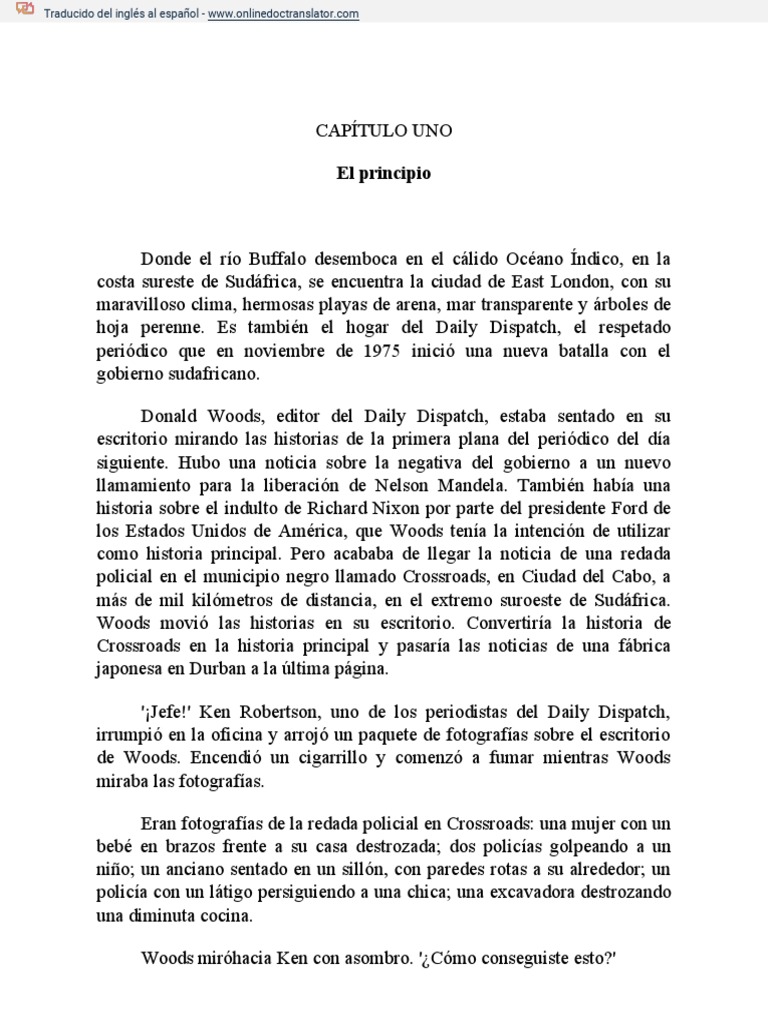 Cry Freedom by John Briley - En.es | PDF | Sudáfrica