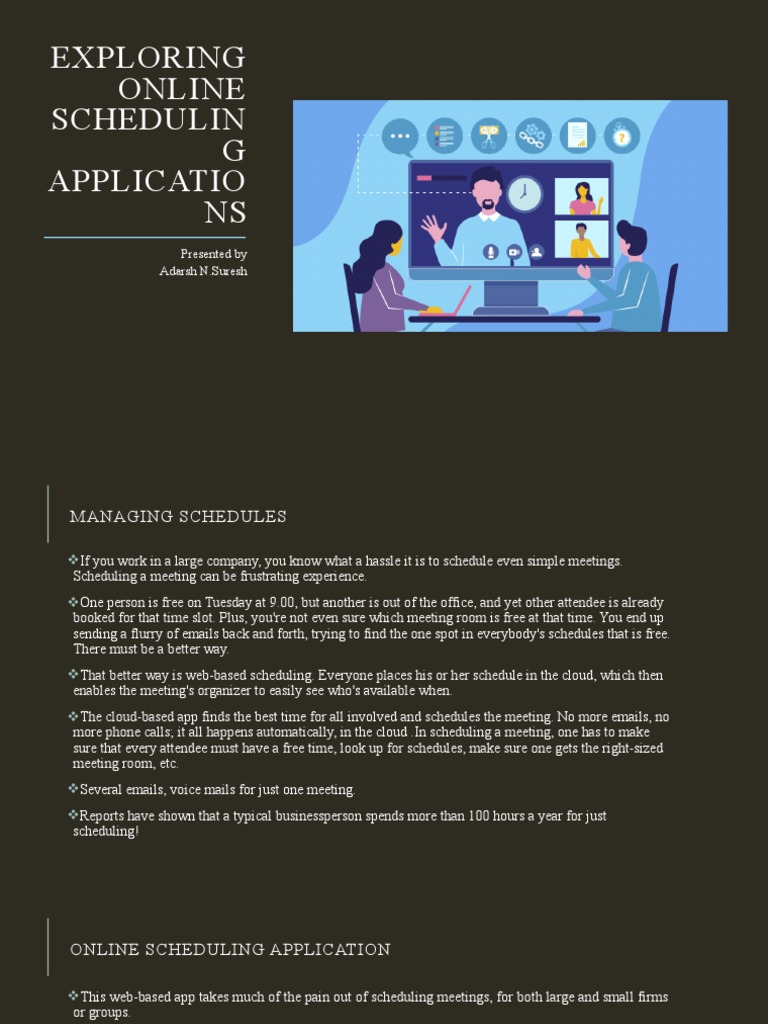 Exploring Online Scheduling Applications | PDF | World Wide Web ...