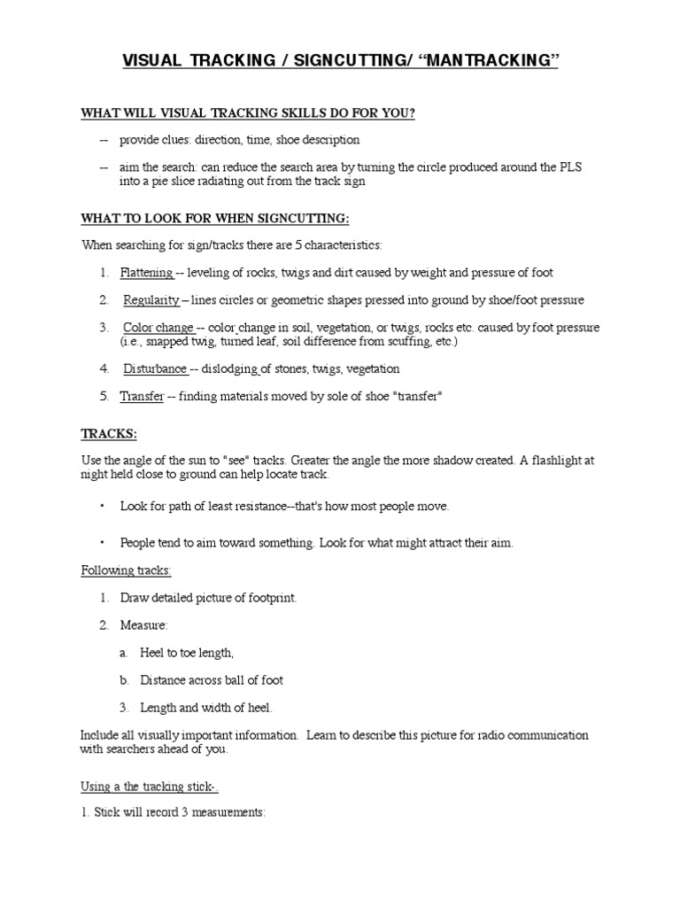 Man Tracking | Download Free PDF | Foot | Shoe