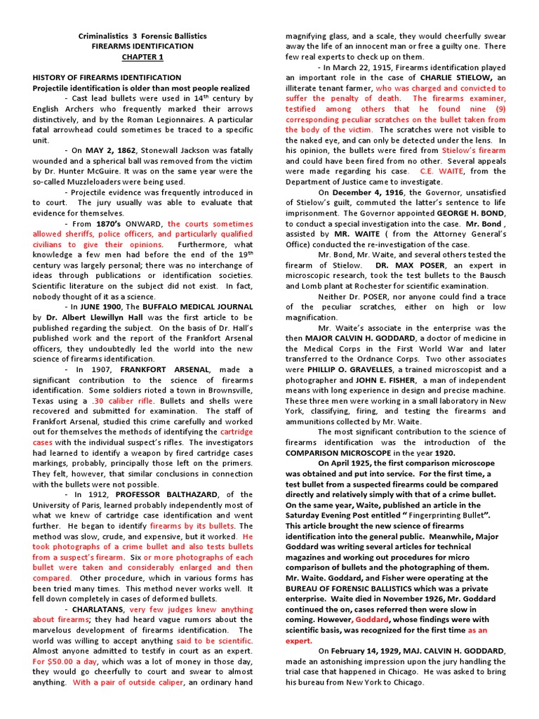 Criminalistics 6 Forensic Ballistics | PDF | Shotgun | Gun Barrel