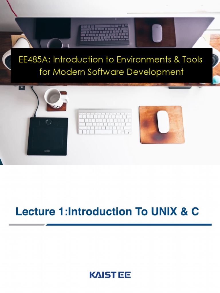 EE485A Lecture 01-IntroUnixC | PDF | Linux | Shell (Computing)