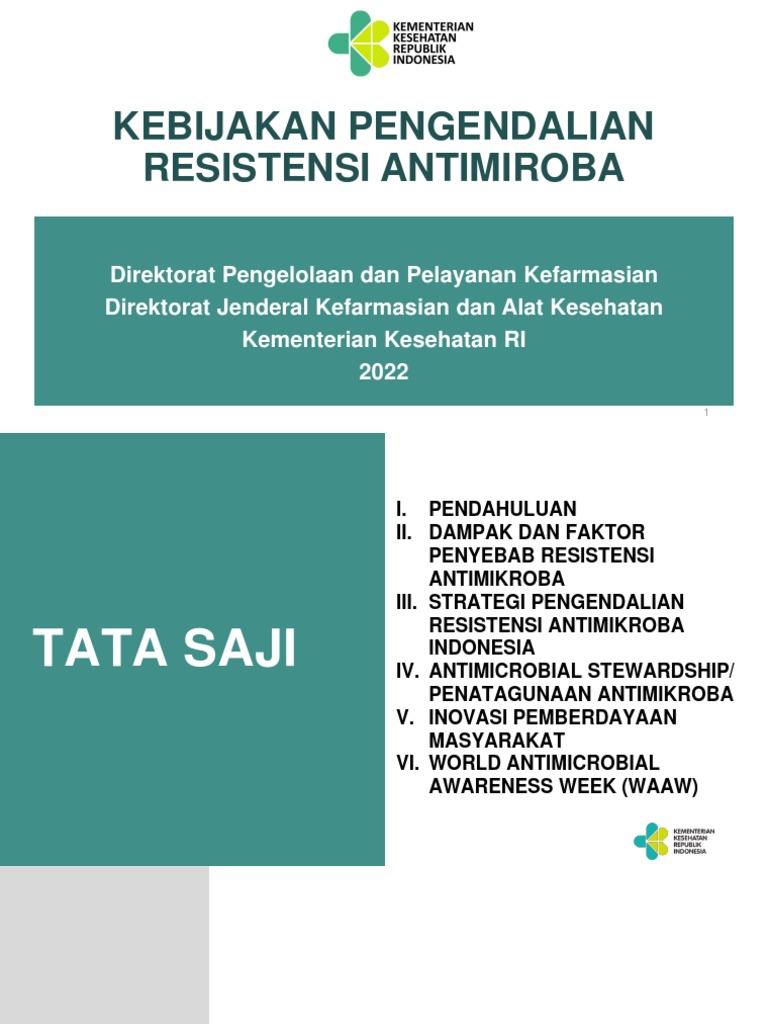 Materi Kebijakan Pengendalian Resistensi Antimikroba - Bengkulu | PDF