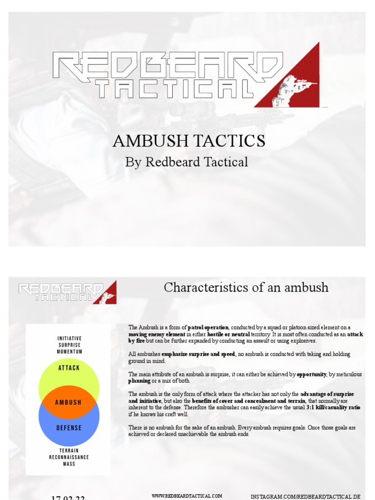 Ambush Guide | PDF | Ambush | Flanking Maneuver