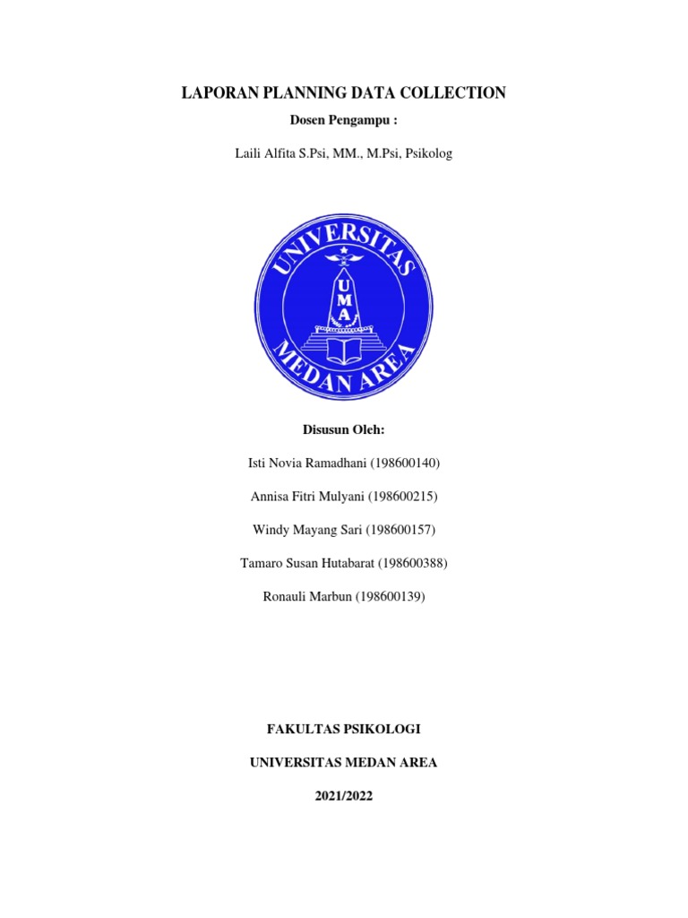 Kelompok 6 - Laporan Planning Data Collection | PDF
