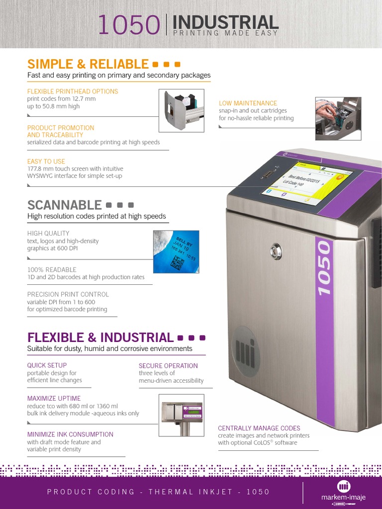 Markem Imaje 1050 Final | PDF