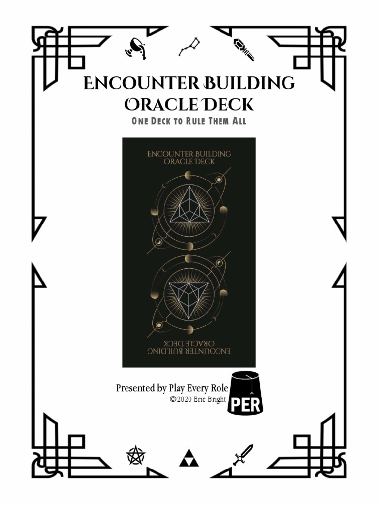 Encounter Building Oracle Rulebook | PDF | Playing Cards | Tarot