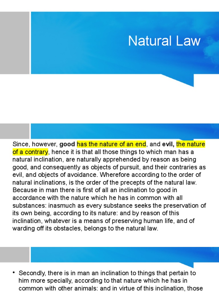 What Is Natural Law | PDF | Natural Law | Morality