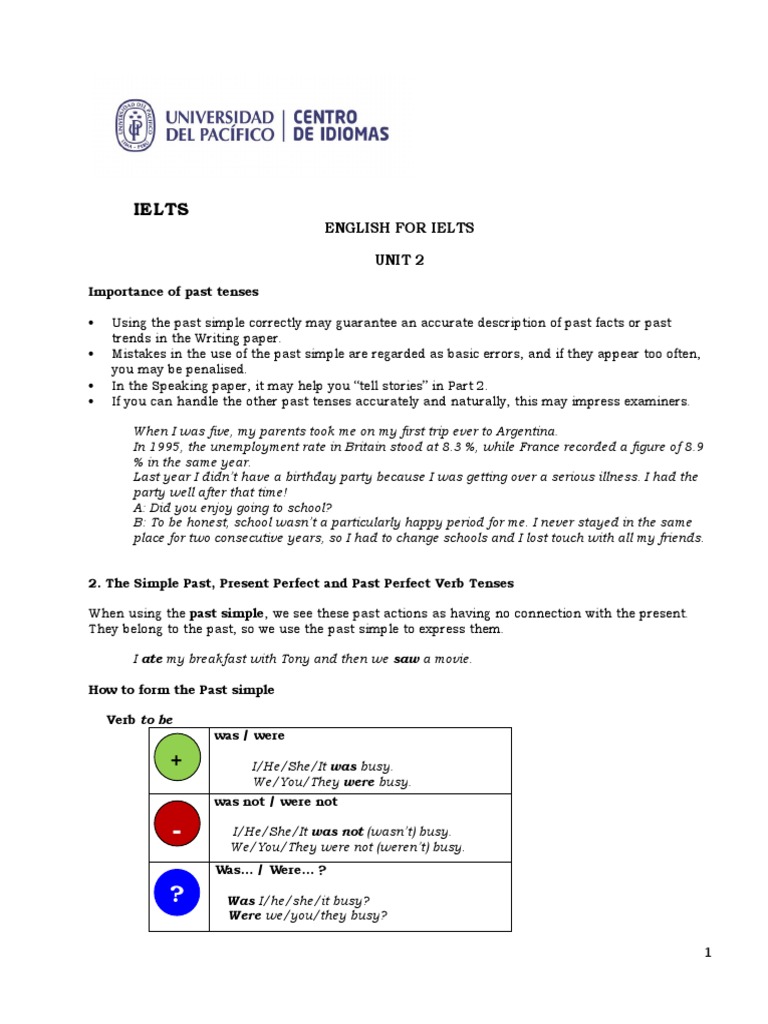 UNIT 2 - Simple Past and Present Perfect | PDF | Tourism | Perfect ...