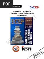 Ucsp 2nd Quarter Module 1 | PDF | Kinship | Family