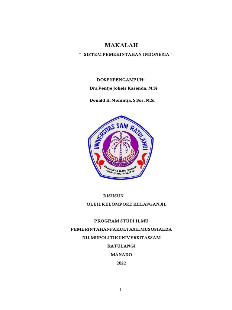 Makalah Kel 2. Pem Nasional Final | PDF