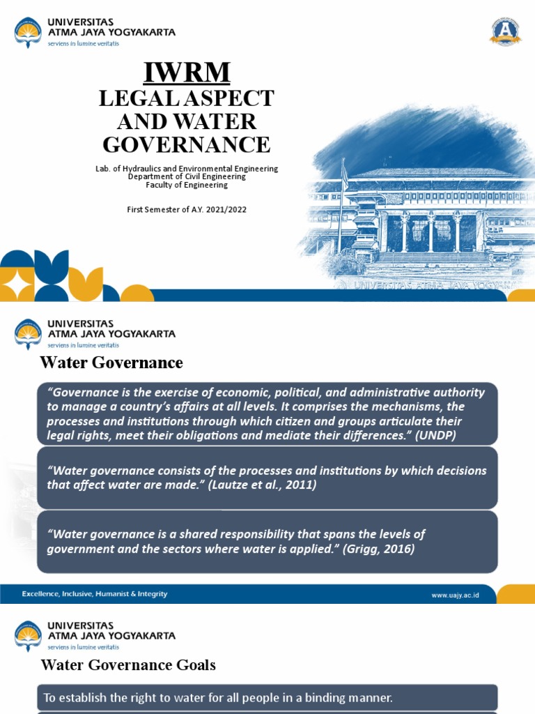 Water Governance and Legal Frameworks | PDF | Governance | Water