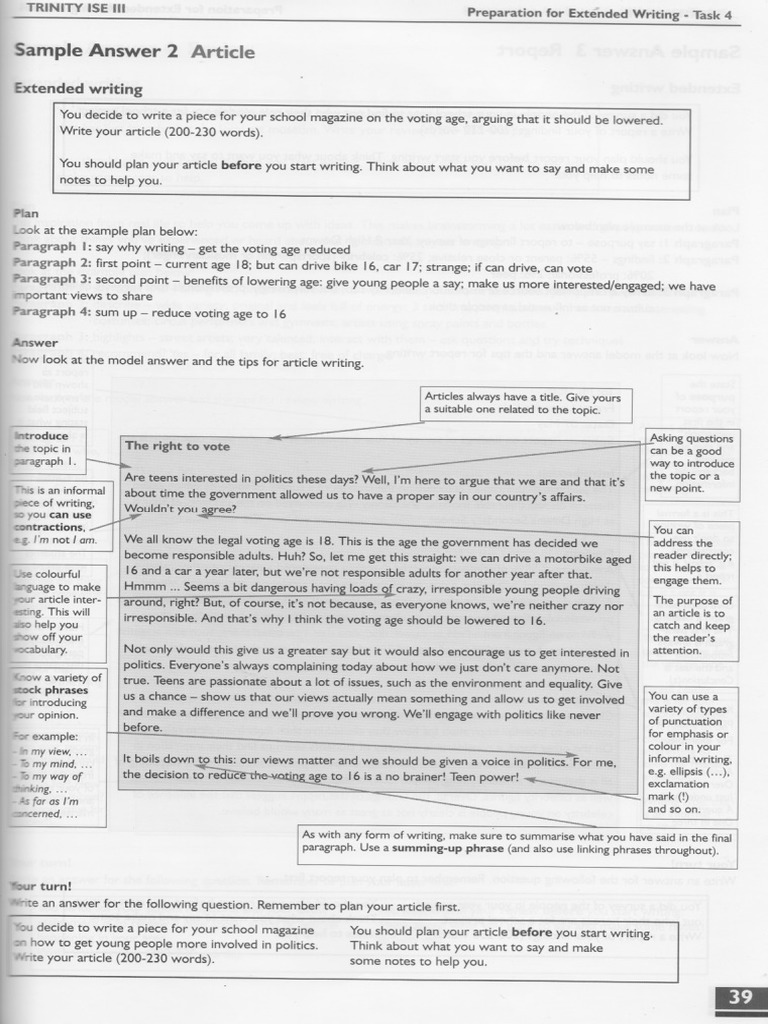 Writing Task 4 Article | PDF