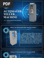 Presentation On ATM | PDF | Automated Teller Machine | Computer Monitor