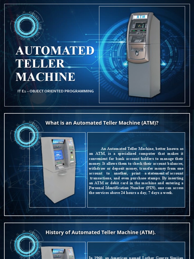 ATM Object Oriented Programming | PDF | Automated Teller Machine | Transaction Account