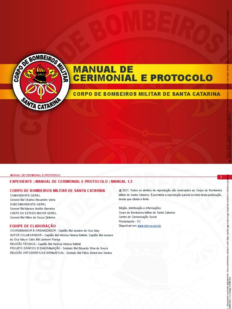 Cerimonial Bombeiro | PDF | Bandeira