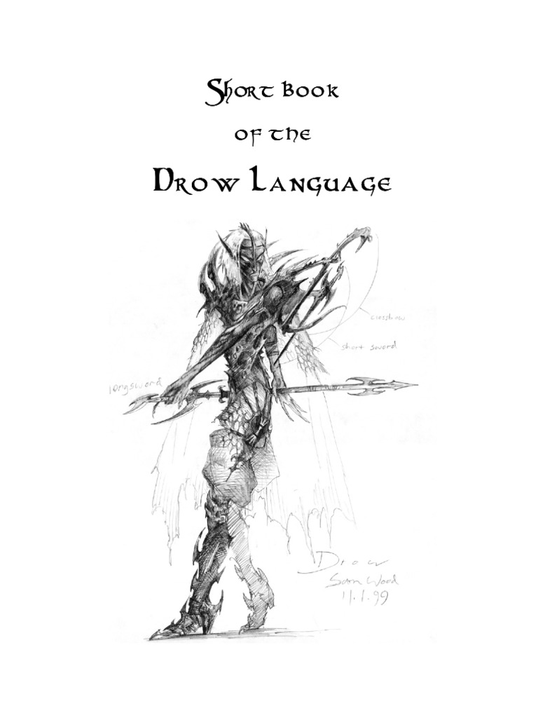 Short Book of the Drow Language