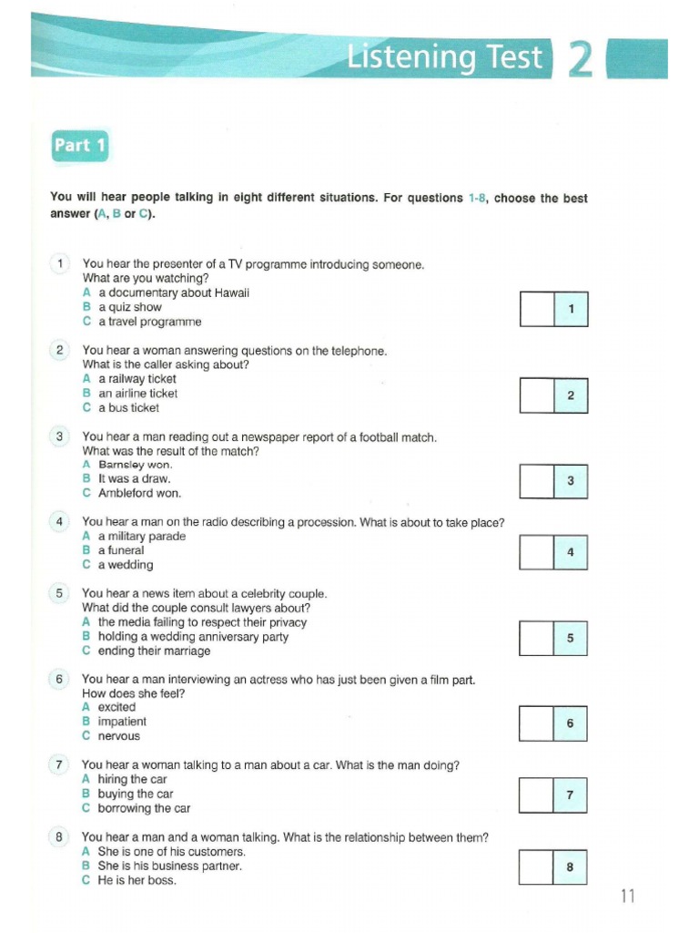 Listening 1 & 2 | PDF