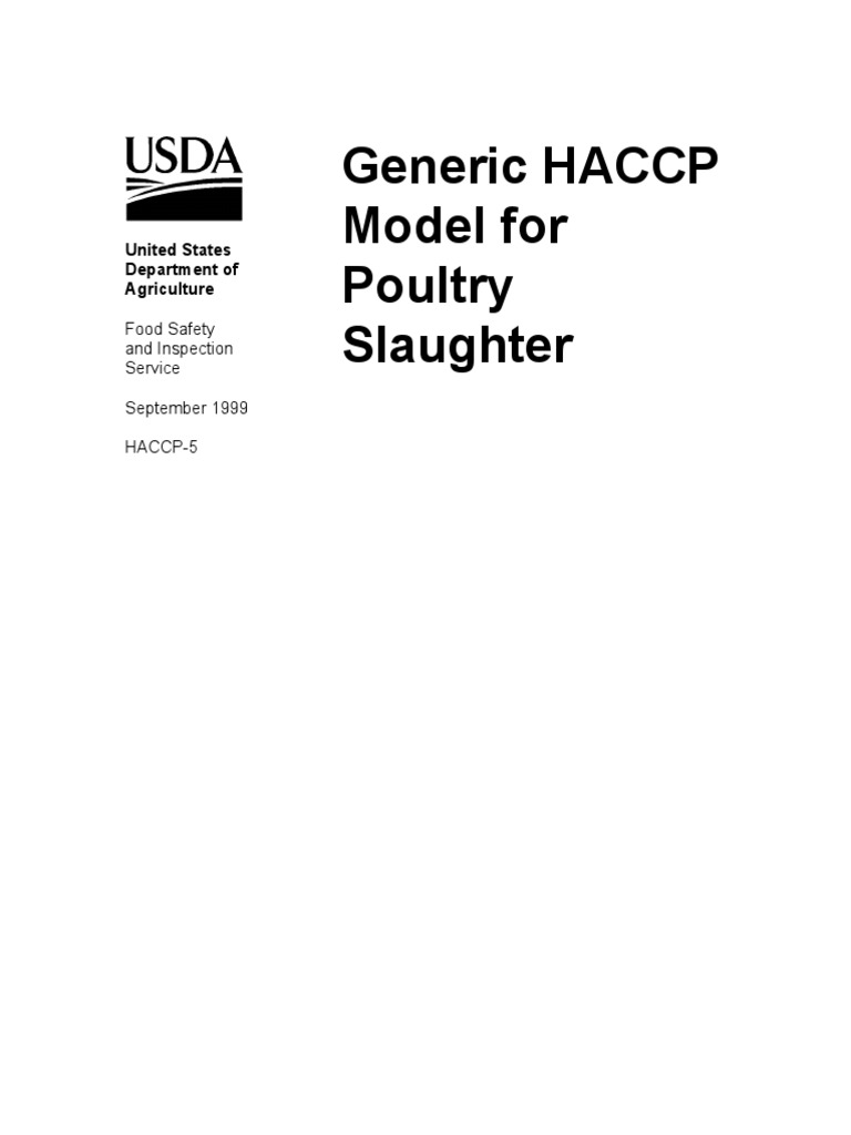 Haccp PSH Usda | PDF | Hazard Analysis And Critical Control Points ...
