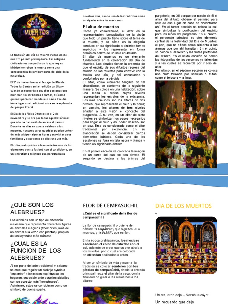 Triptico Actividad 6 | PDF | Folklore | Antropología cultural