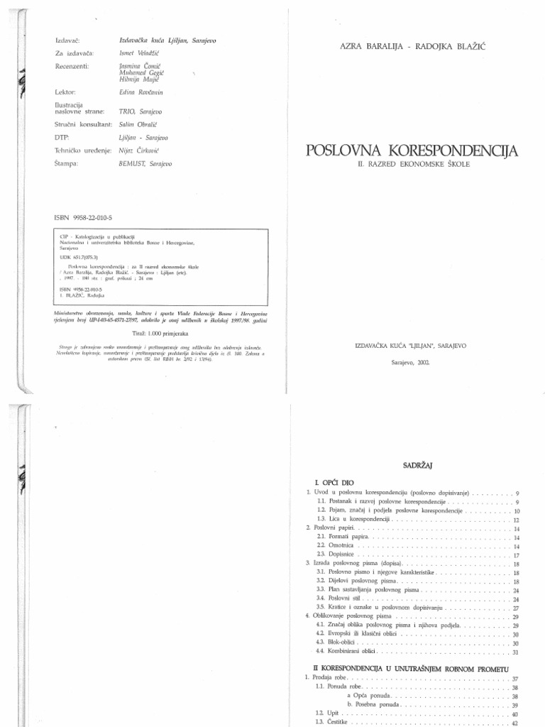 Poslovna Korespodencija | PDF