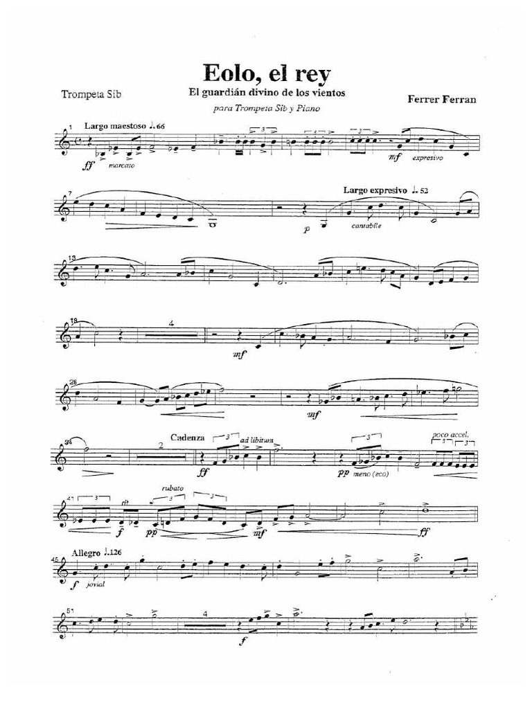 Eolo El Rey Trompeta | PDF
