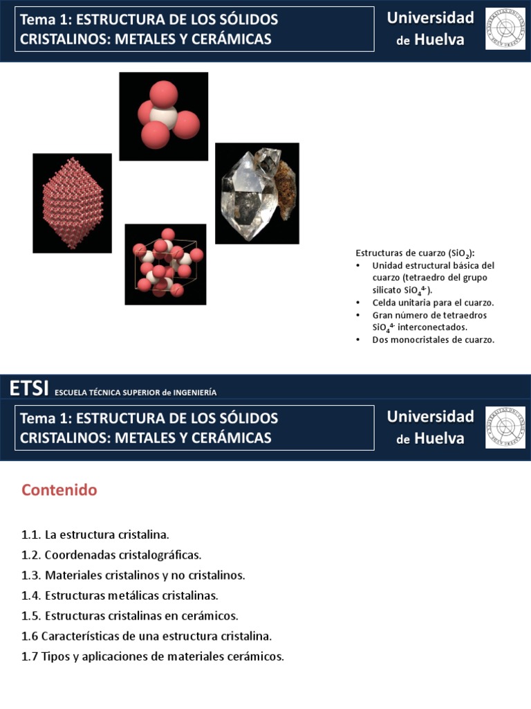 Tema 1 Materiales | PDF | Estructura cristalina | Cristal
