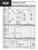 Excel File CSC Personal Data Sheet PDS 2017 1 | PDF | Justice | Crime ...