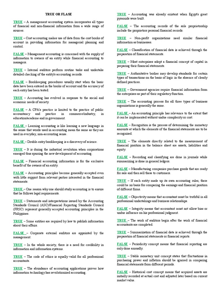 Acctng Reviewer | PDF | Debits And Credits | Accounting