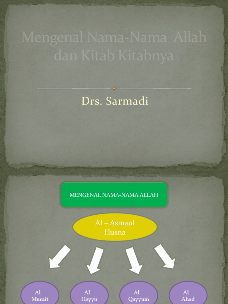 Mengenal Nama-Nama Allah Dan Kitab Kitabnya | PDF