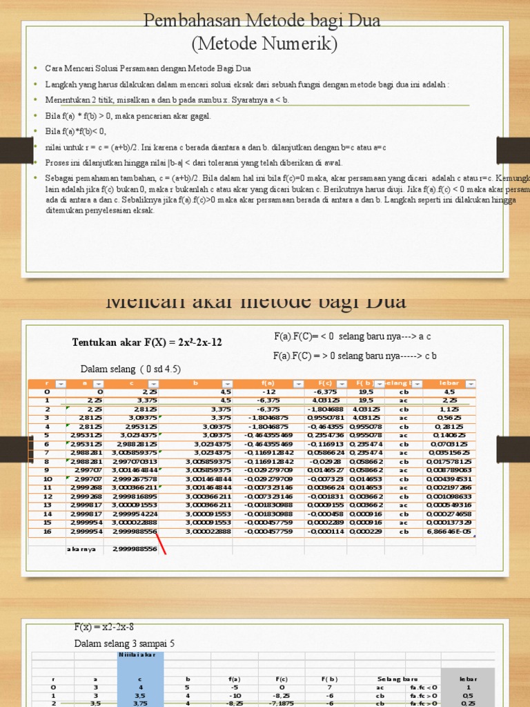 Metode Bagi Dua Dan Newto Rhapson | PDF