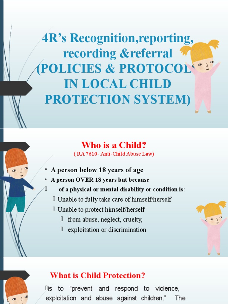 Child protection system 4R's | PDF | Child Abuse | Violence