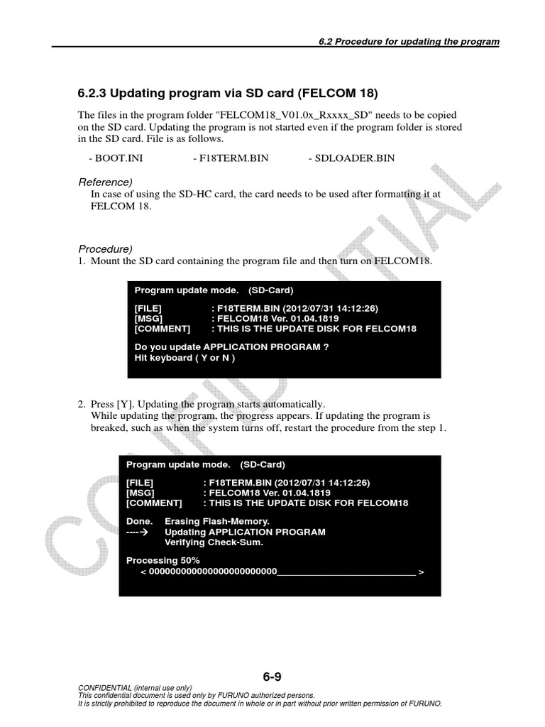 Updating Program Felcom18-19. | PDF | Computer File | Booting