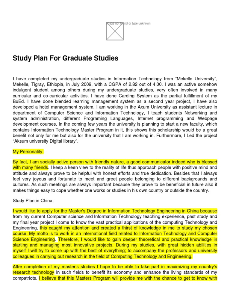 Graduate Study Plan in IT Engineering | PDF | Engineering | Science