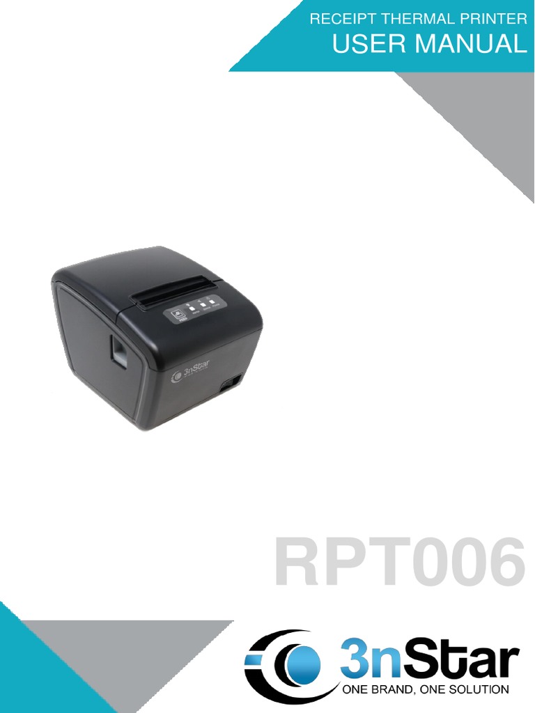 RPT006 User Manual | PDF | Electrical Connector | Printer (Computing)
