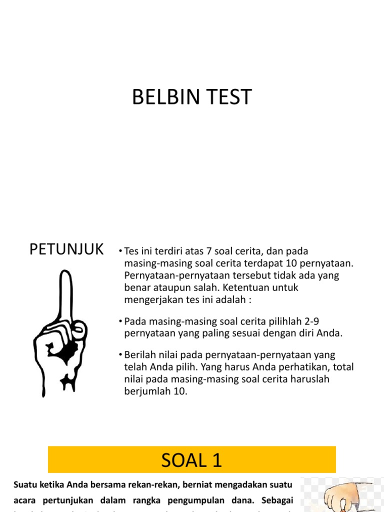 Belbin Test | PDF