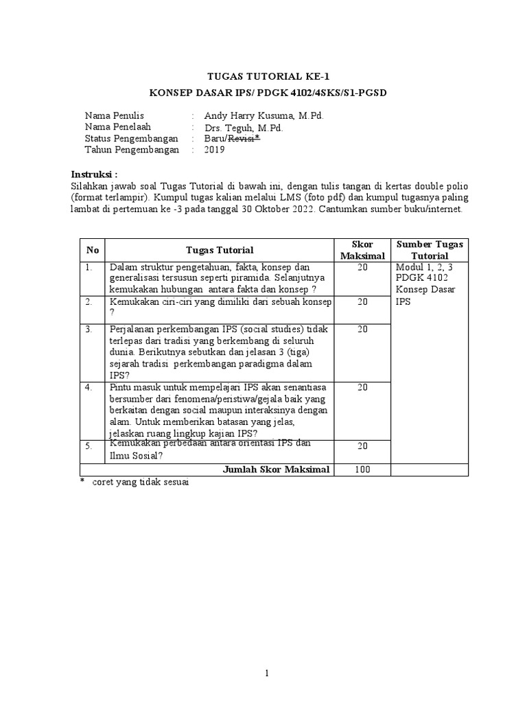 Tugas 1 Konsep Dasar Ips | PDF | Karier & Perkembangan | Seni