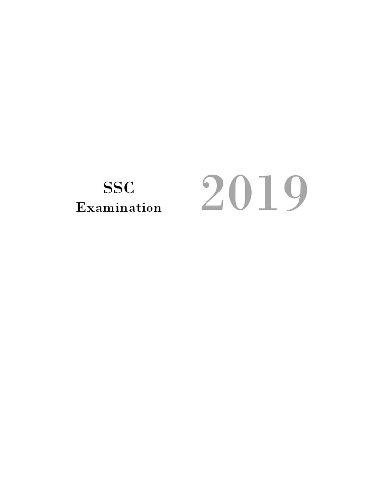 SSC 2019 Mcqs Answers | PDF | Science