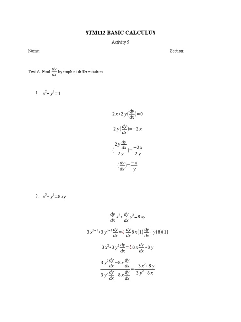 STM112 Basic Calculus | PDF | Mathematical Analysis | Geometry